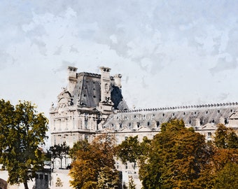 Louvre Art Printable - Etsy