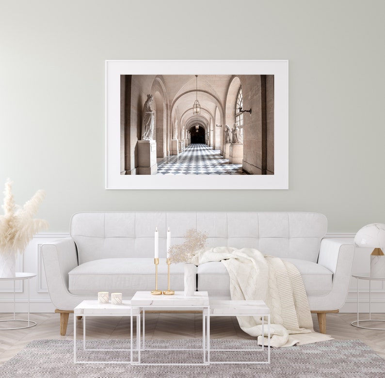 Palace of Versailles Hallway Print, Paris Photography, Neutral Wall ...