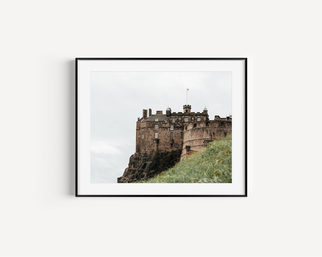 Edinburgh Castle Print, Scotland Travel Photography Print, Edinburgh UK ...