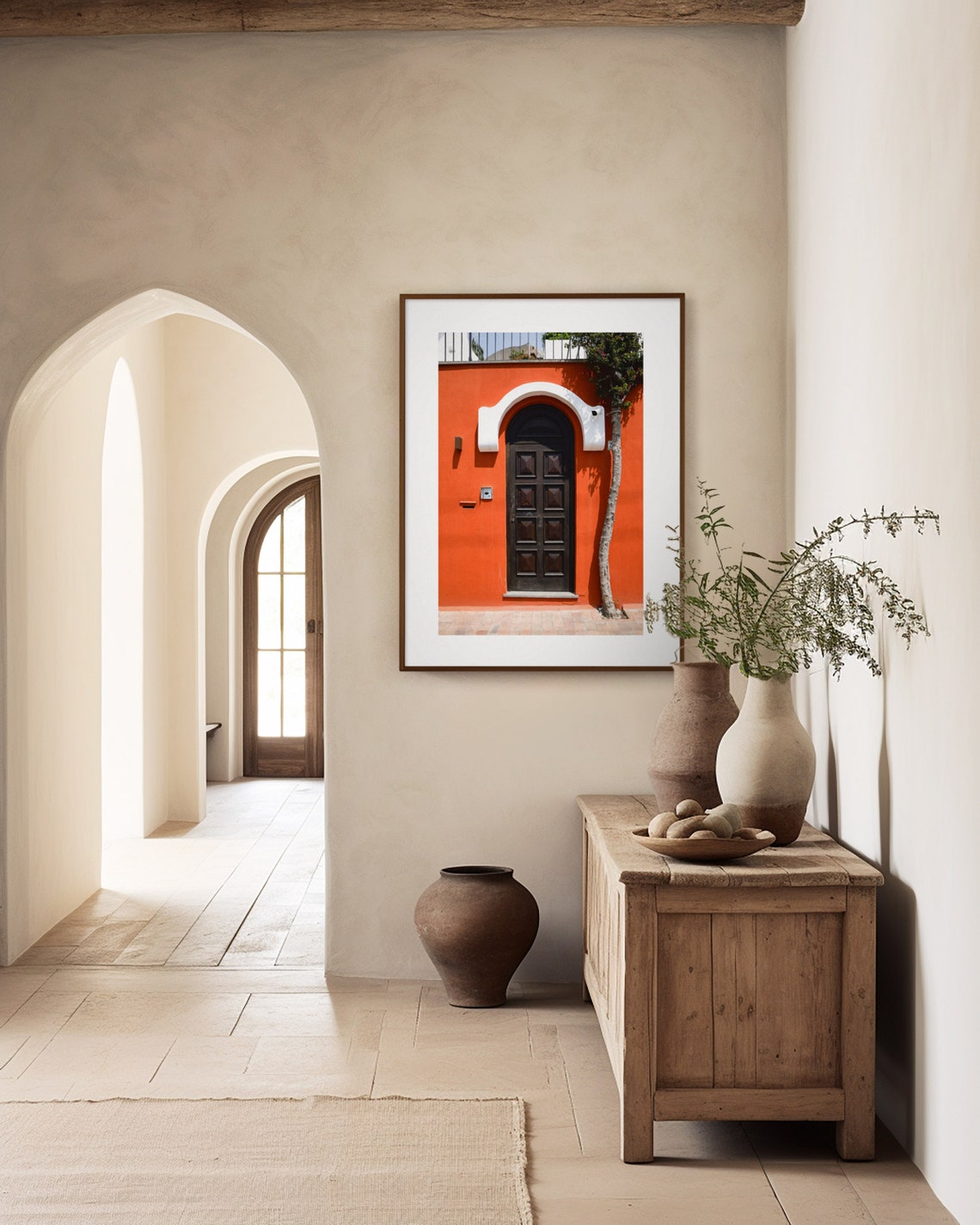 Italian Doorways Wall Art, Orange Door Art Print, Capri Italy Travel ...