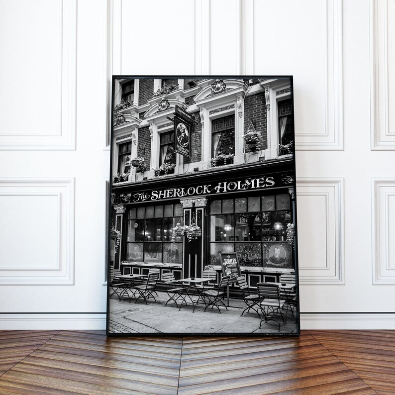 Sherlock Holmes Pub London Photography English Pub Wall - Etsy