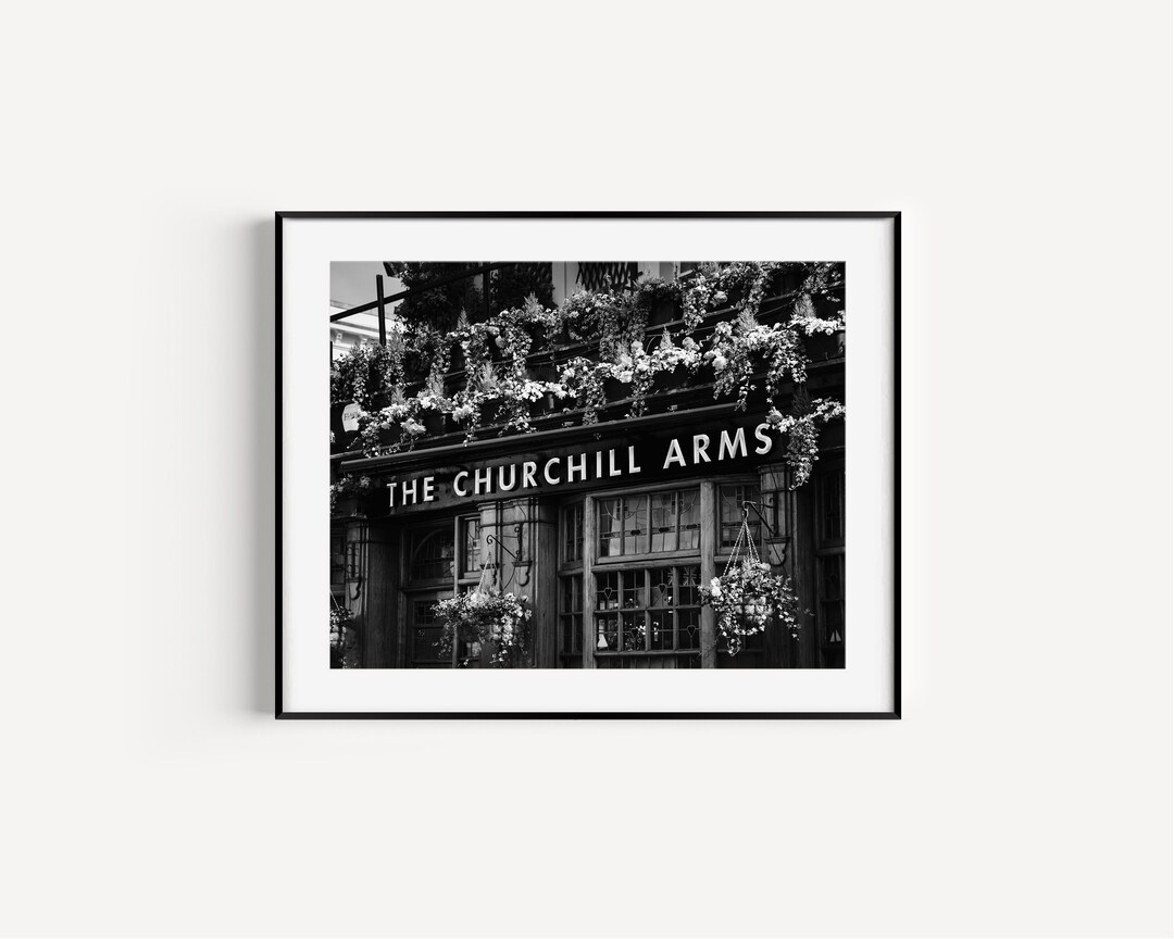 The Churchill Arms Pub London Travel Photography, English Pub Wall Art ...