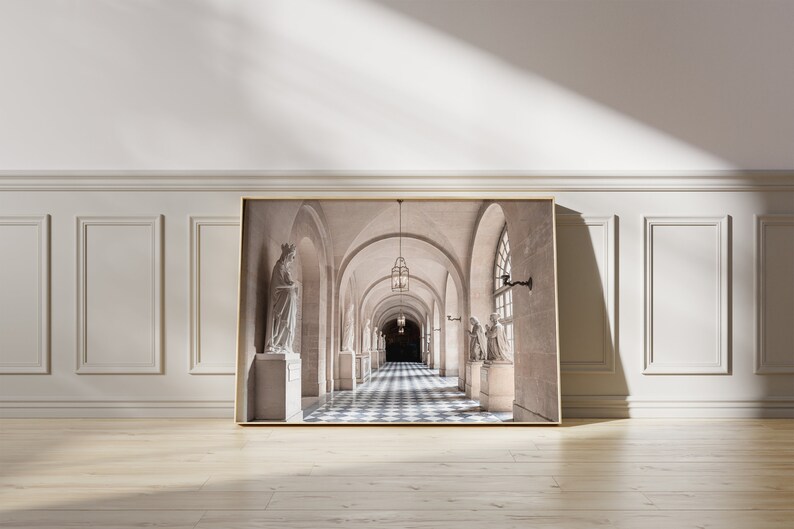 Palace of Versailles Hallway Print, Paris Photography, Neutral Wall ...
