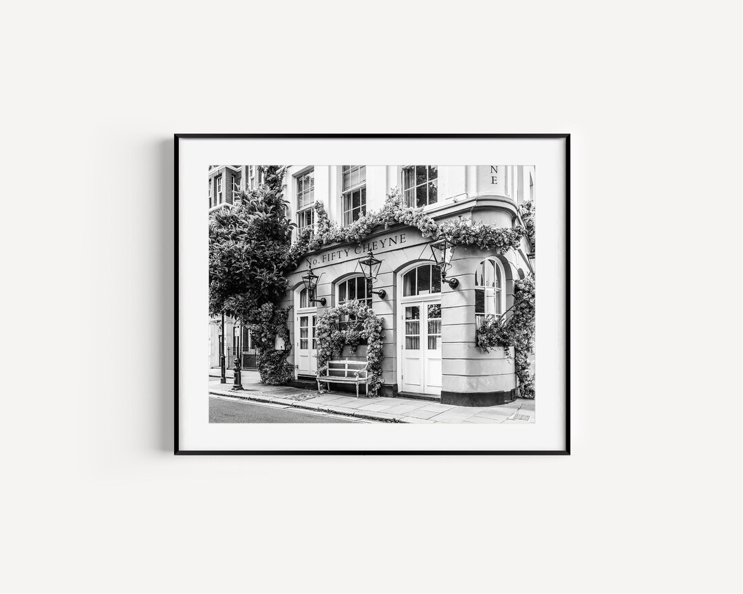 Number Fifty Cheyne Walk Chelsea, Black and White London Photography ...