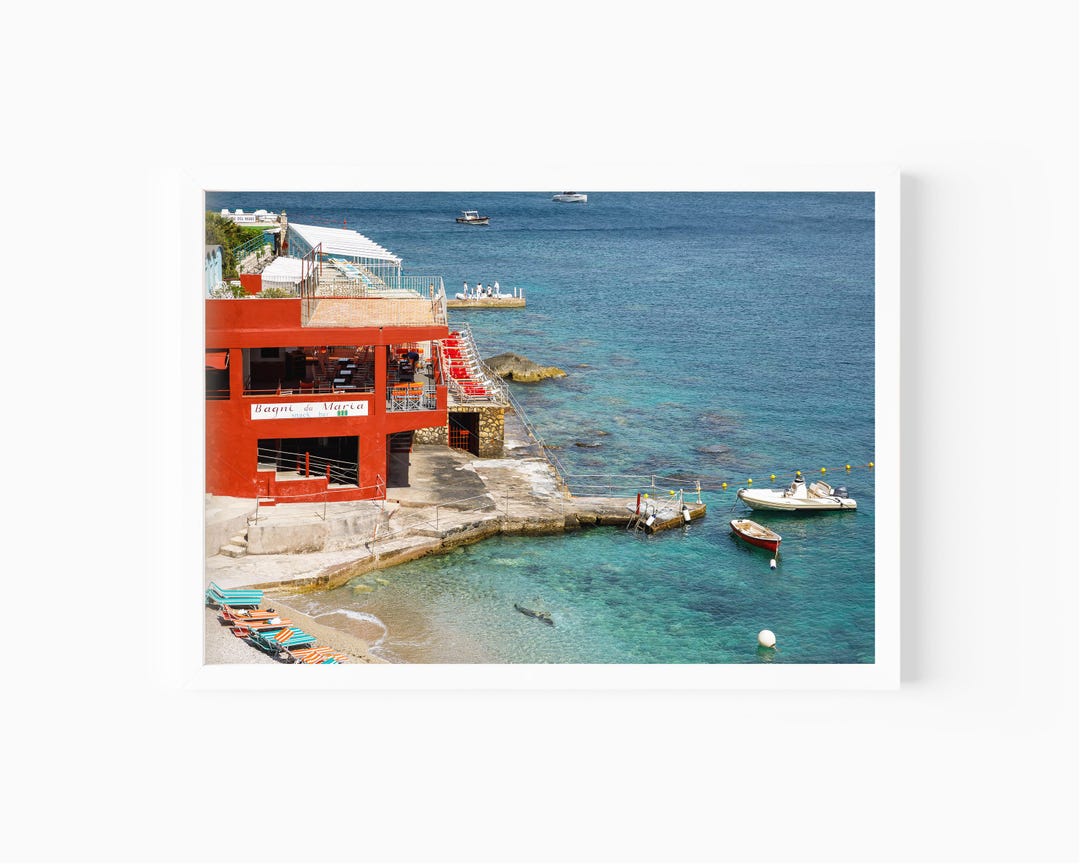 Capri Italy Print, Amalfi Coast Wall Art, Coastal Wall Decor, Italian ...