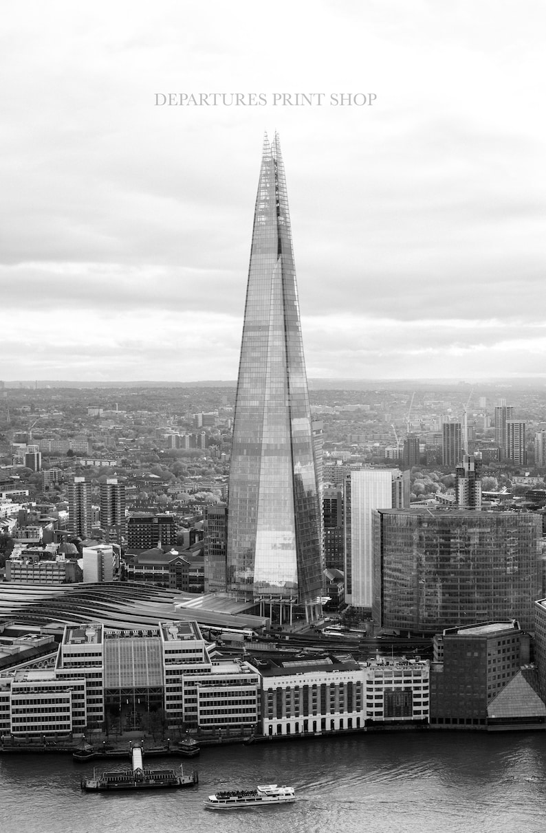 The Shard London Photography Print London Travel Poster - Etsy UK