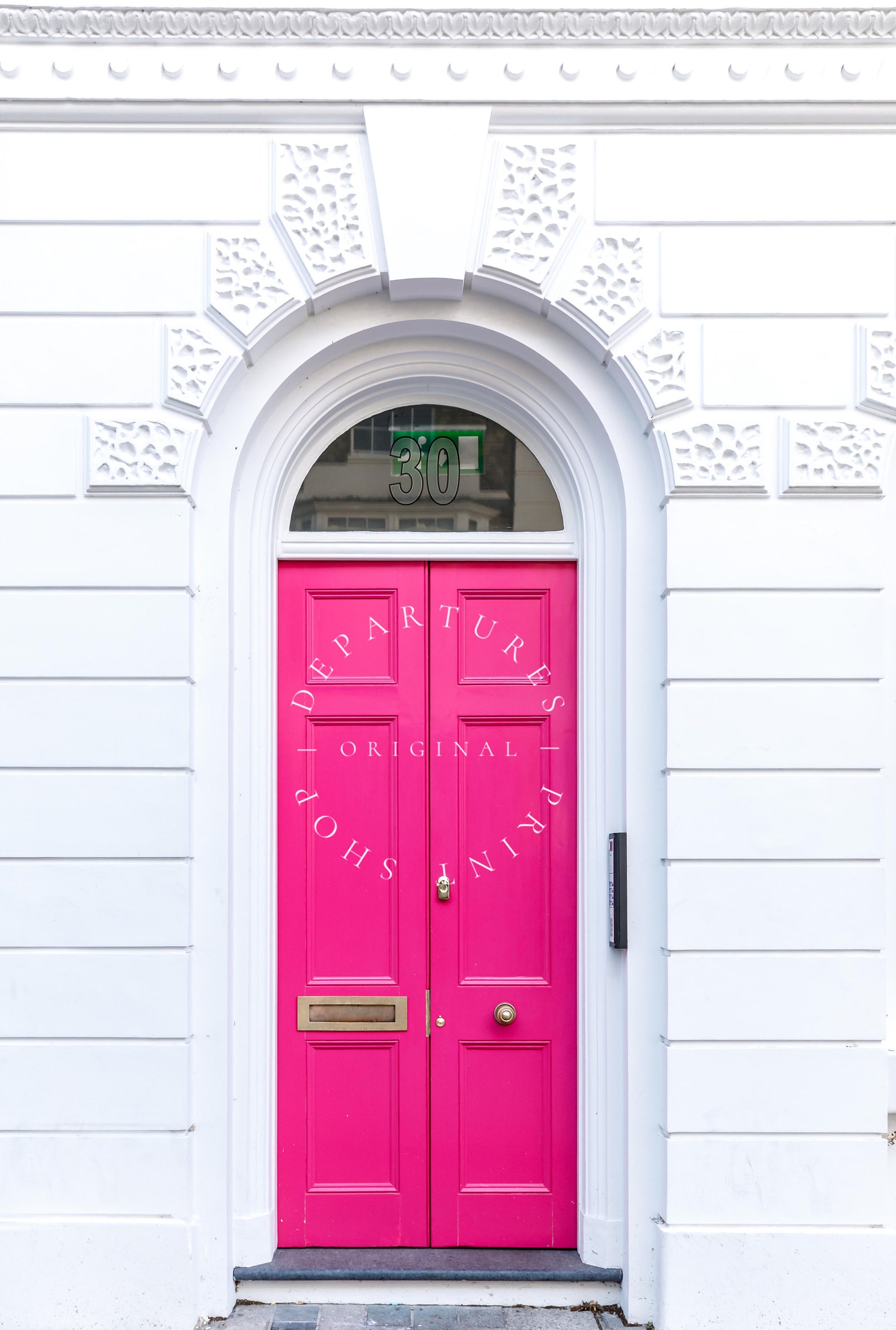 Hot Pink Door Print, Pink Wall Art, Travel Photography, European ...