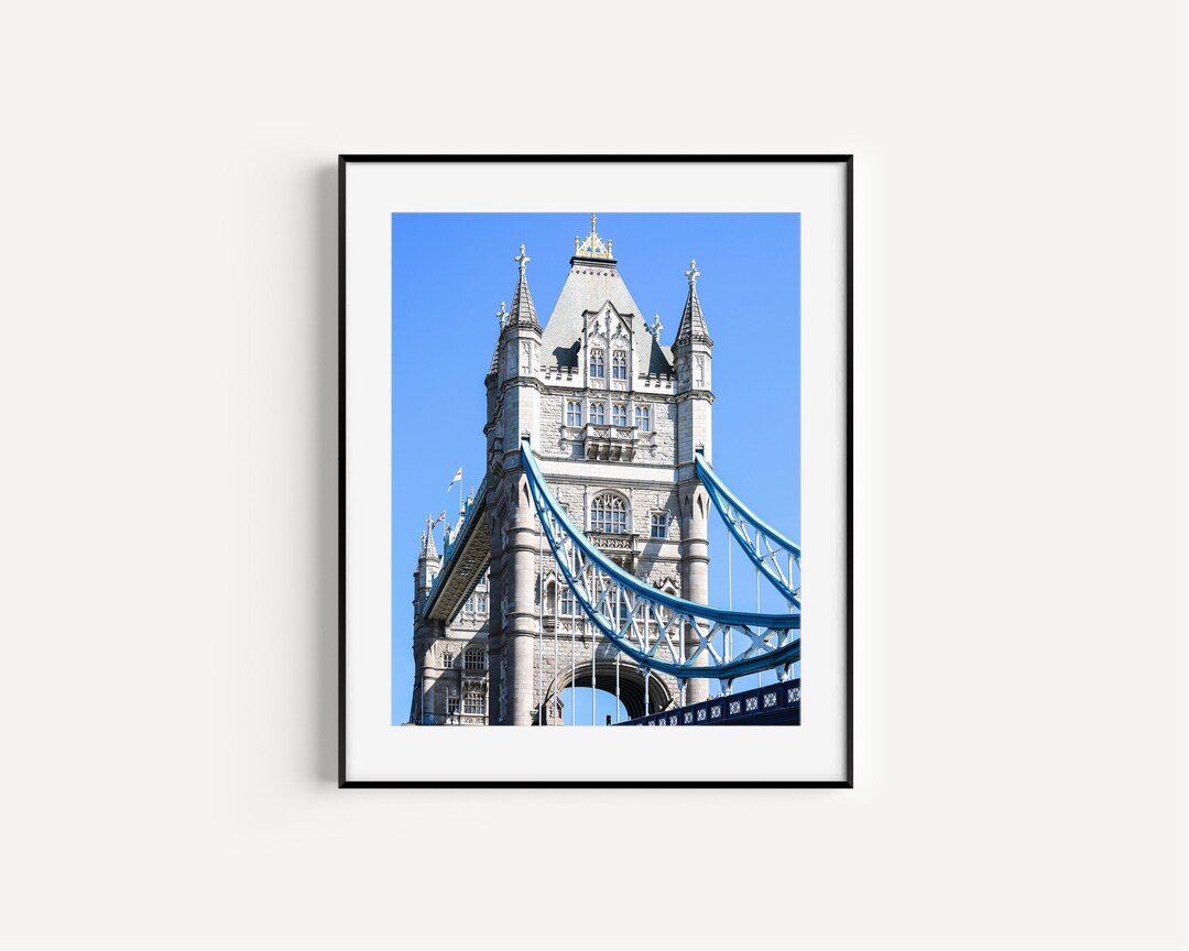 Tower Bridge Poster, London Travel Photography, London Cityscape ...