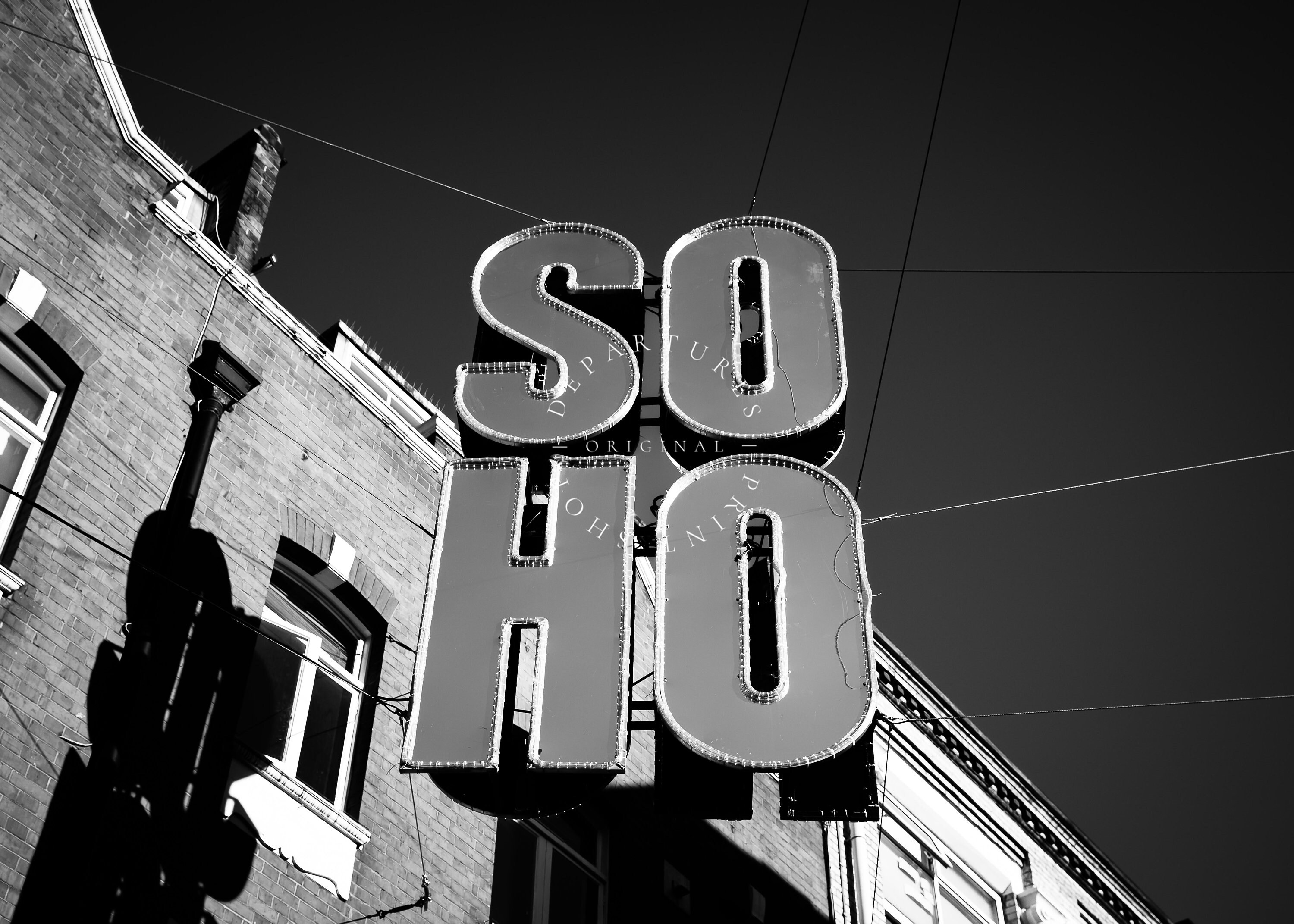 SOHO London Print Black and White London England UK Wall Art - Etsy