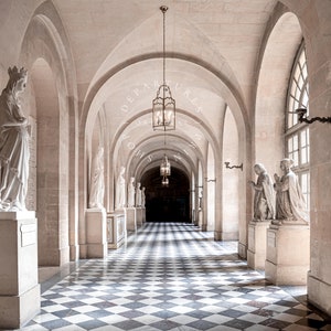 Palace of Versailles Hallway Print, Paris Photography, Neutral Wall ...