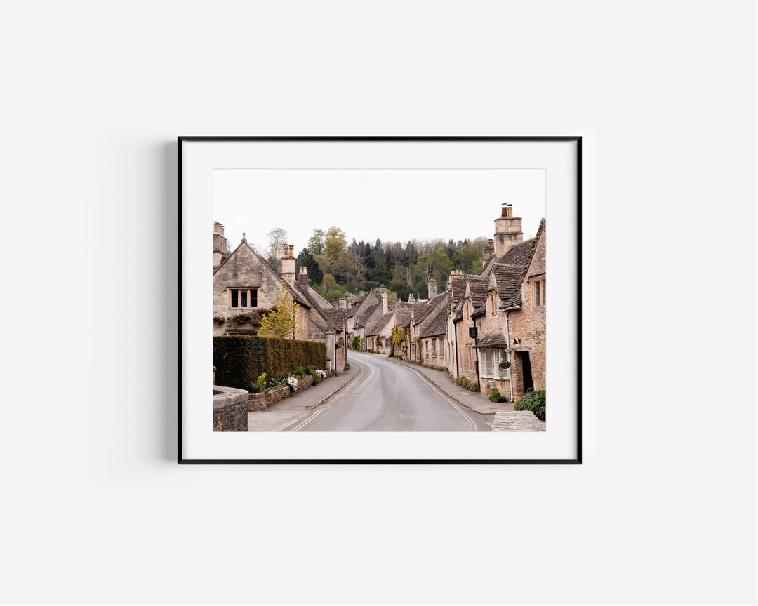 Castle Combe Cotswolds Village Wall Art, English Home Decor, UK Travel ...