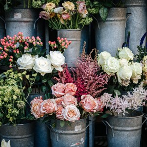 Paris Flower Market Print, Romantic French Home Decor, Paris Travel ...