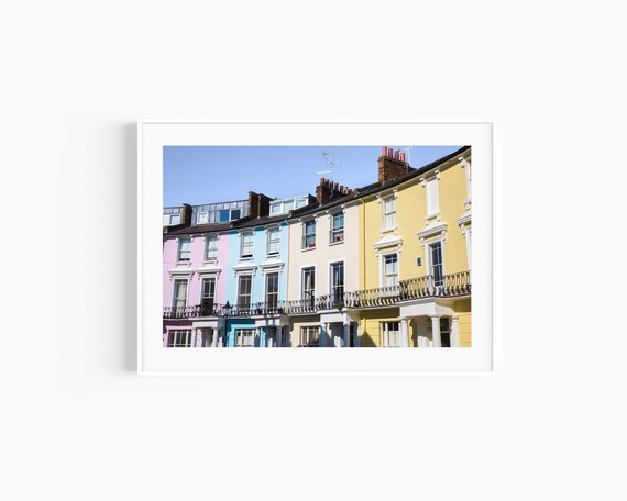 Chalcot Crescent Rainbow Houses Primrose Hill London - Etsy