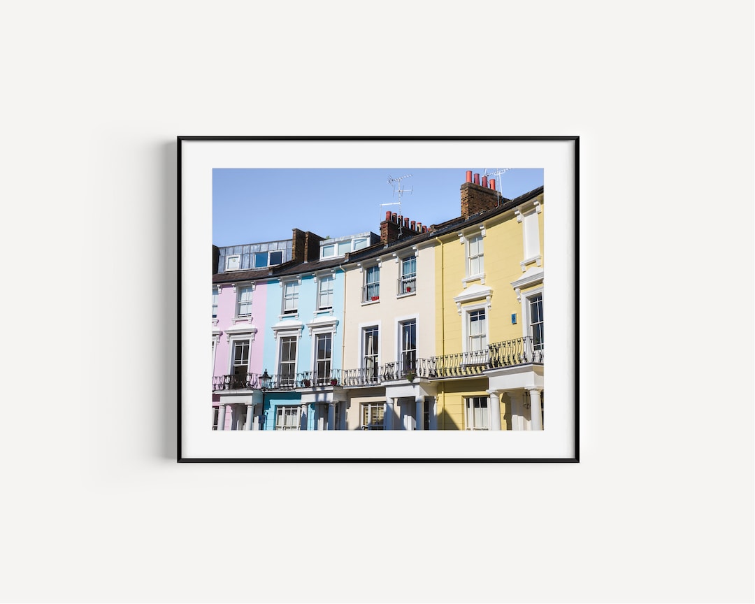 Chalcot Crescent Rainbow Houses, Primrose Hill, London Photography ...