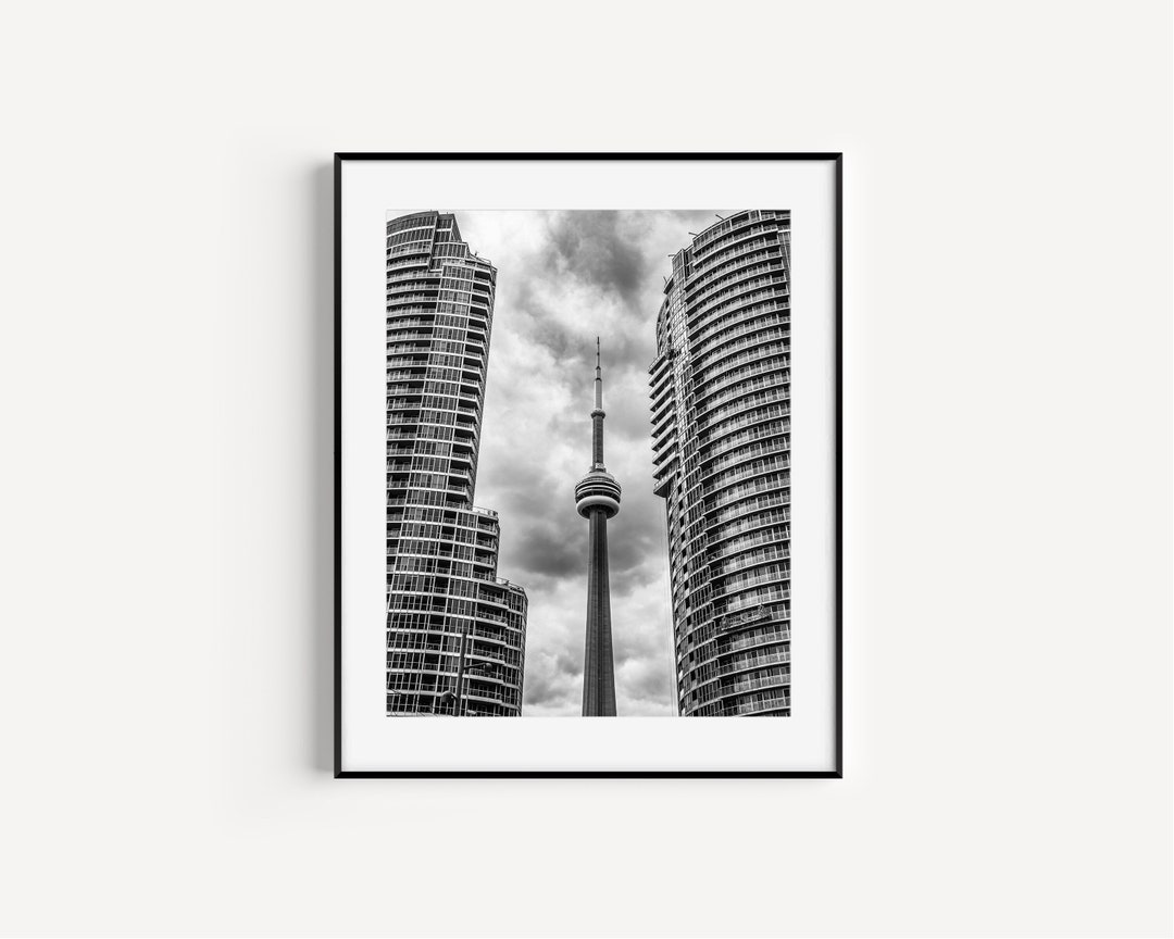 CN Tower Print, Toronto Skyline Poster, Ontario Canada Photography ...