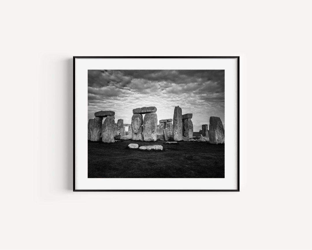 Stonehenge Print, Black and White England Photography, Salisbury United ...