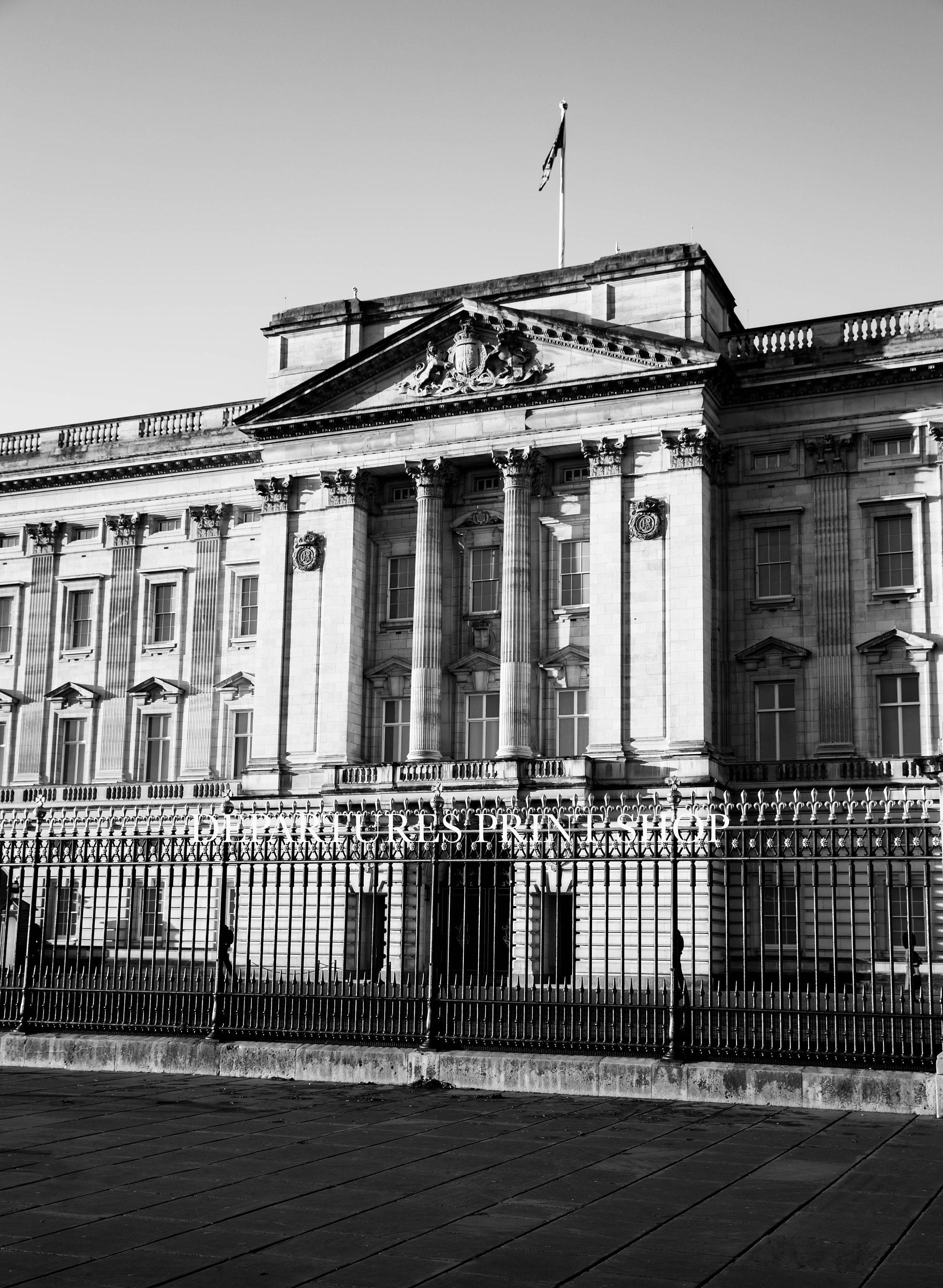Buckingham Palace Black And White