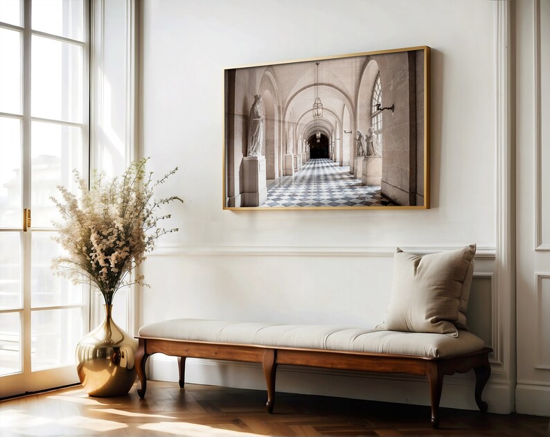 Palace of Versailles Hallway Print, Paris Photography, Neutral Wall ...