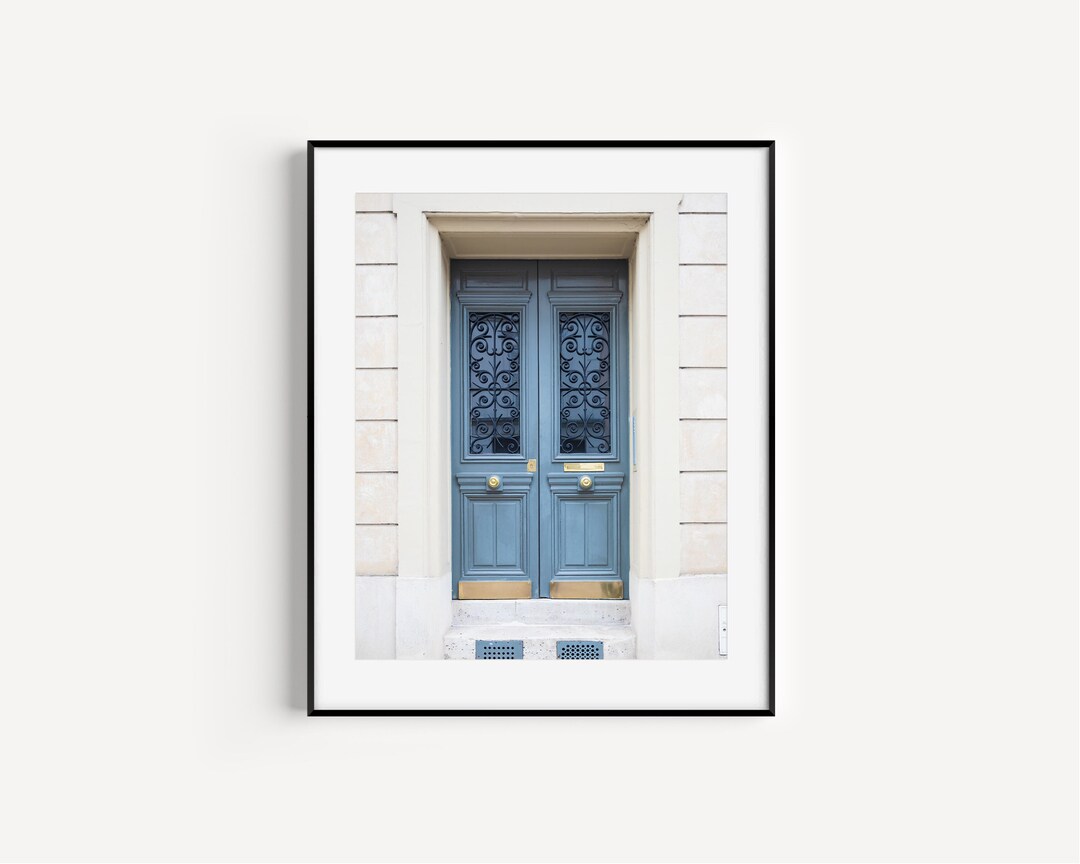 French Blue Door Art, European Doorways, Paris Photography, French Home ...