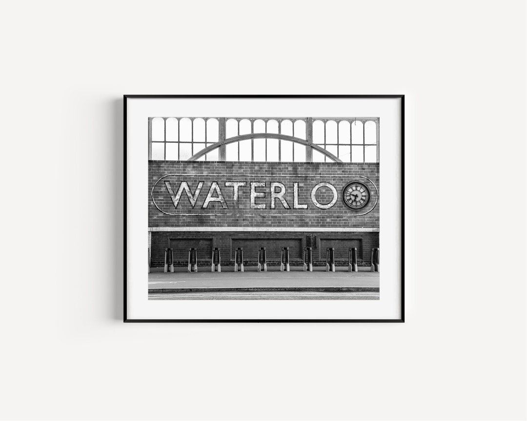 Waterloo Train Station London Underground Poster Tube - Etsy