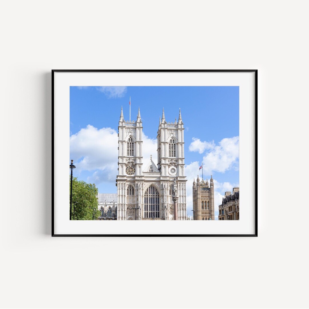 Westminster Abbey Print, London Photography, UK Travel Decor Royal ...
