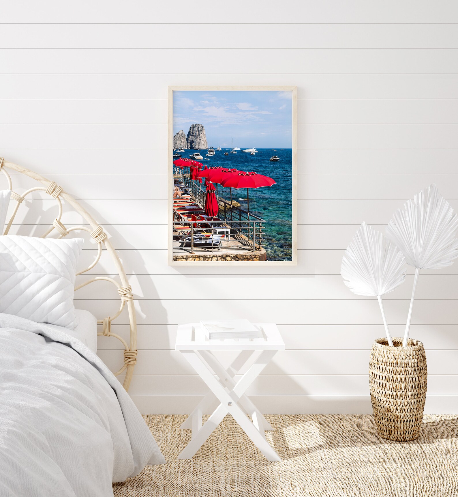 Capri Beach Club Print, Amalfi Coast Art, La Canzone Del Mare Marina ...