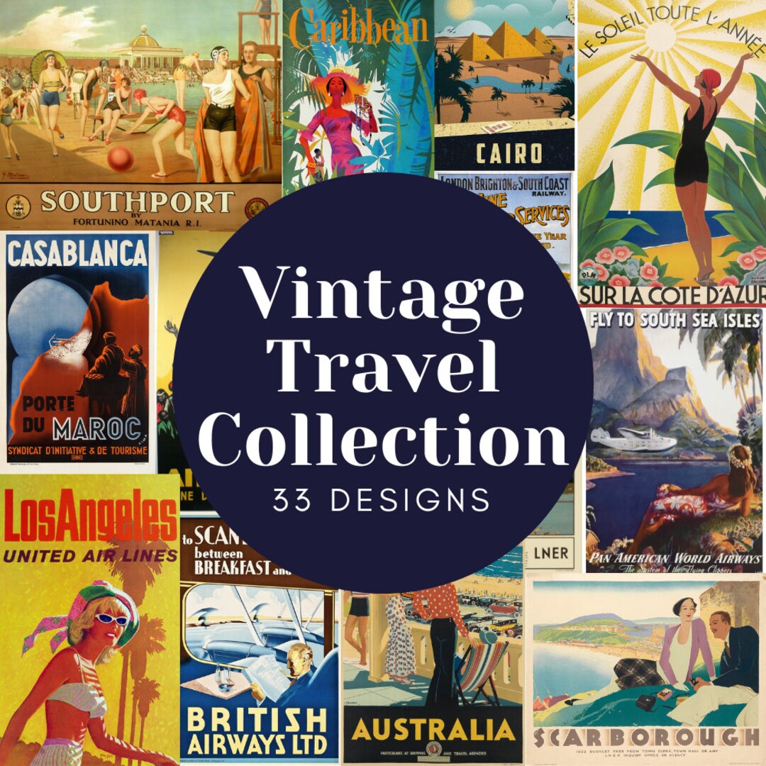 33 Vintage Travel Posters / Vintage Travel Poster / Vintage Poster ...