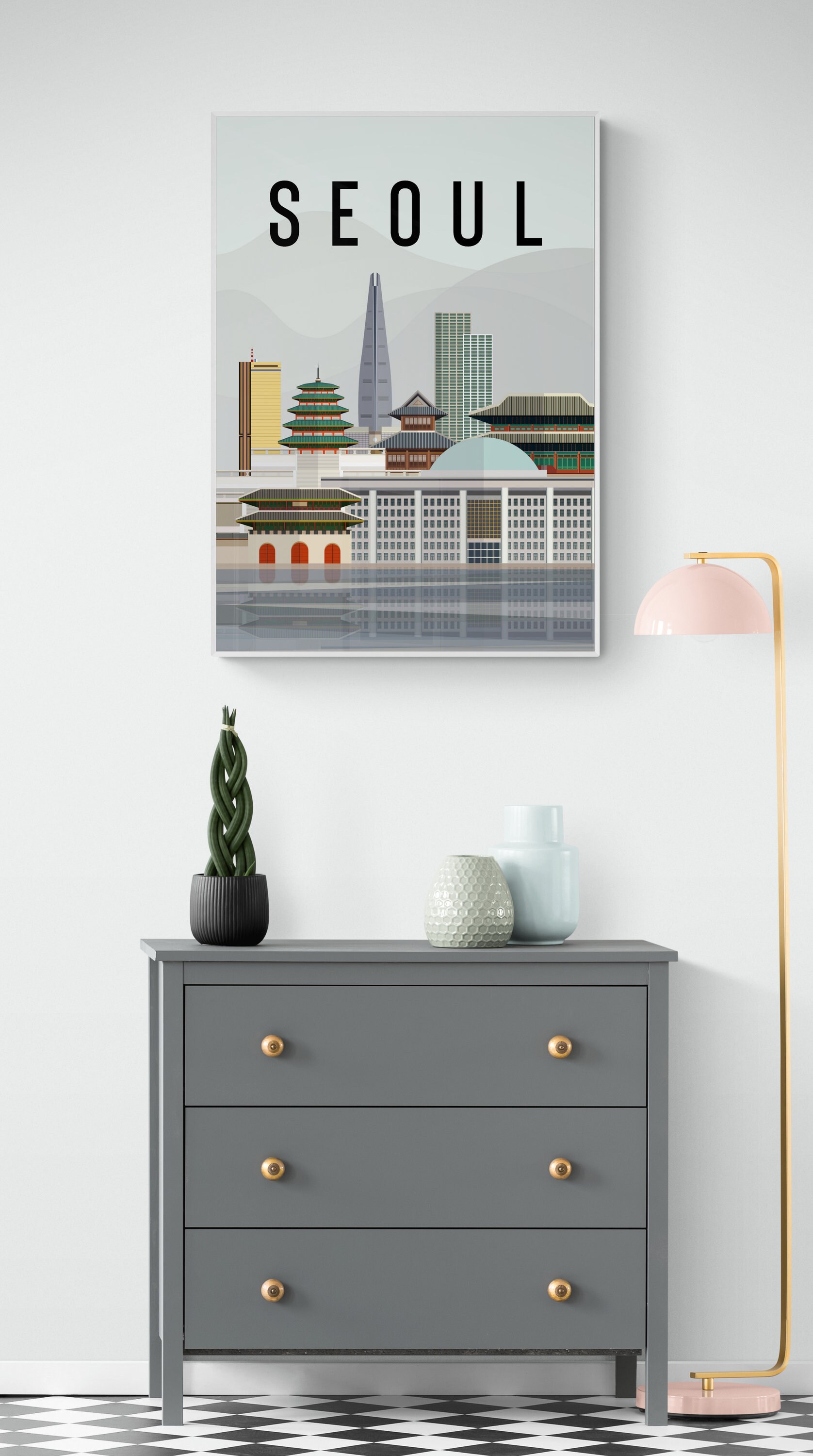 Printable Seoul Poster Korea Poster Korean Wall Art Home - Etsy