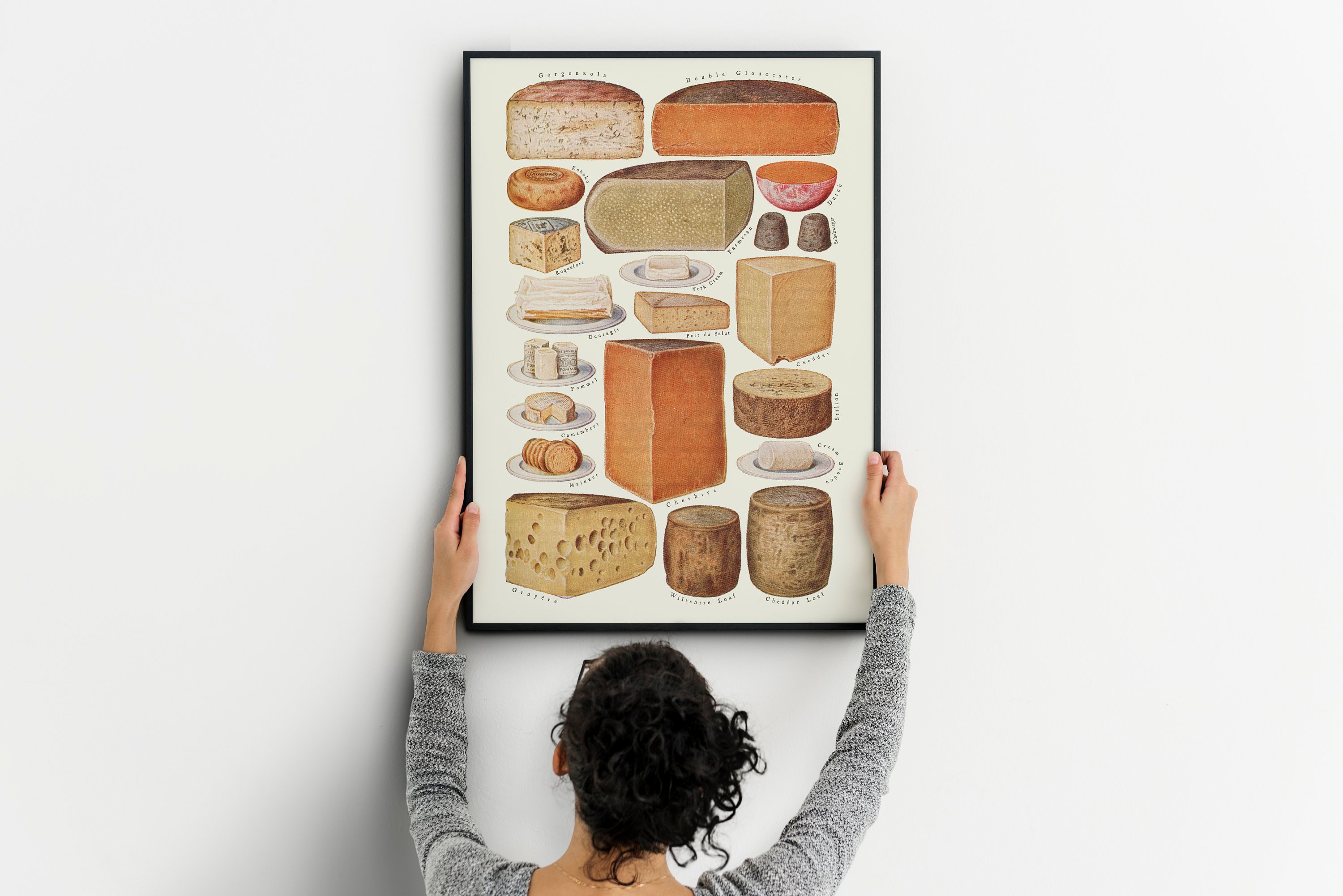 Printable Cheese Poster Cheese With Name Wall Decor Cheese - Etsy