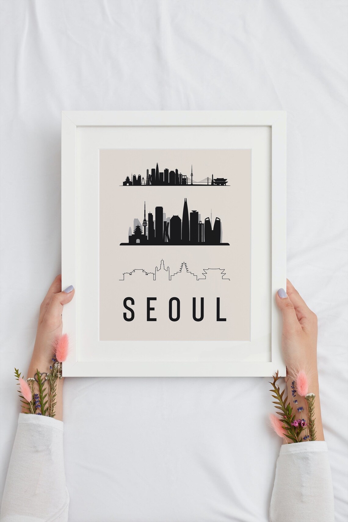 Set of 2 Printable Korean Poster Korea Poster Wall Decor | Etsy