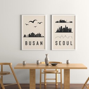 Set of 2 Printable Korean Poster Korea Poster Wall Decor Living Room ...