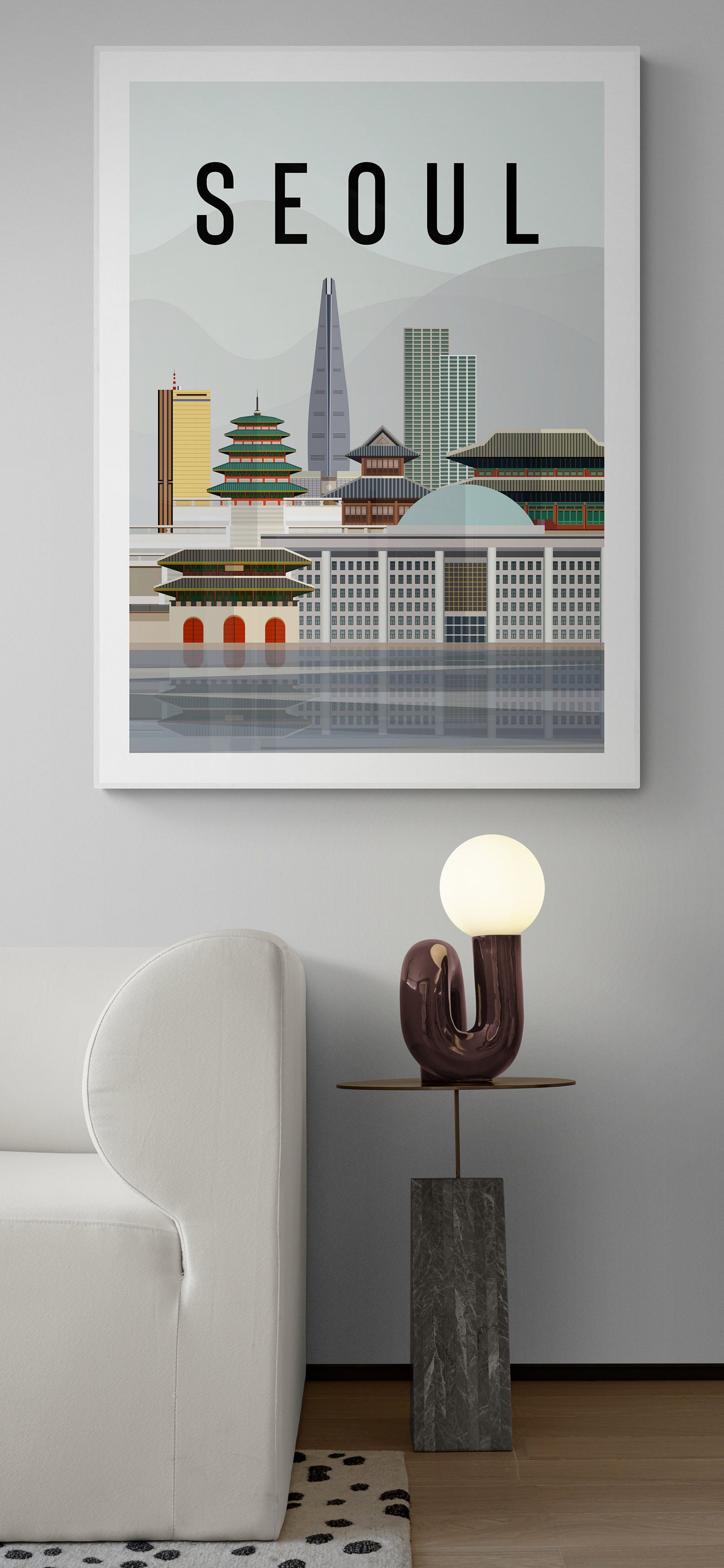 Printable Seoul Poster Korea Poster Korean Wall Art Home - Etsy