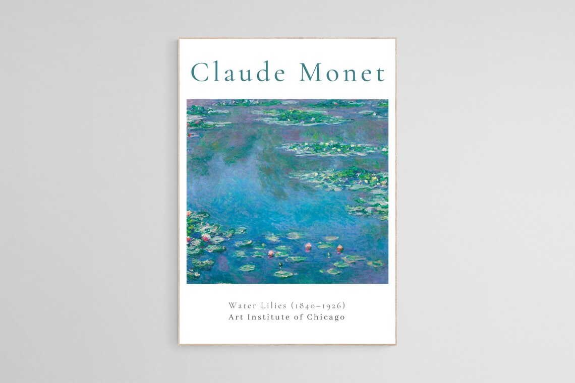 Claude Monet Poster Digital Download Claude Monet Print | Etsy