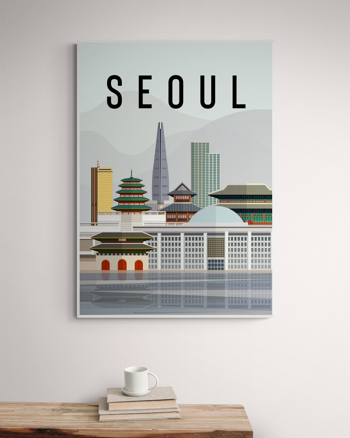 Printable Seoul Poster Korea Poster Korean Wall Art Home - Etsy
