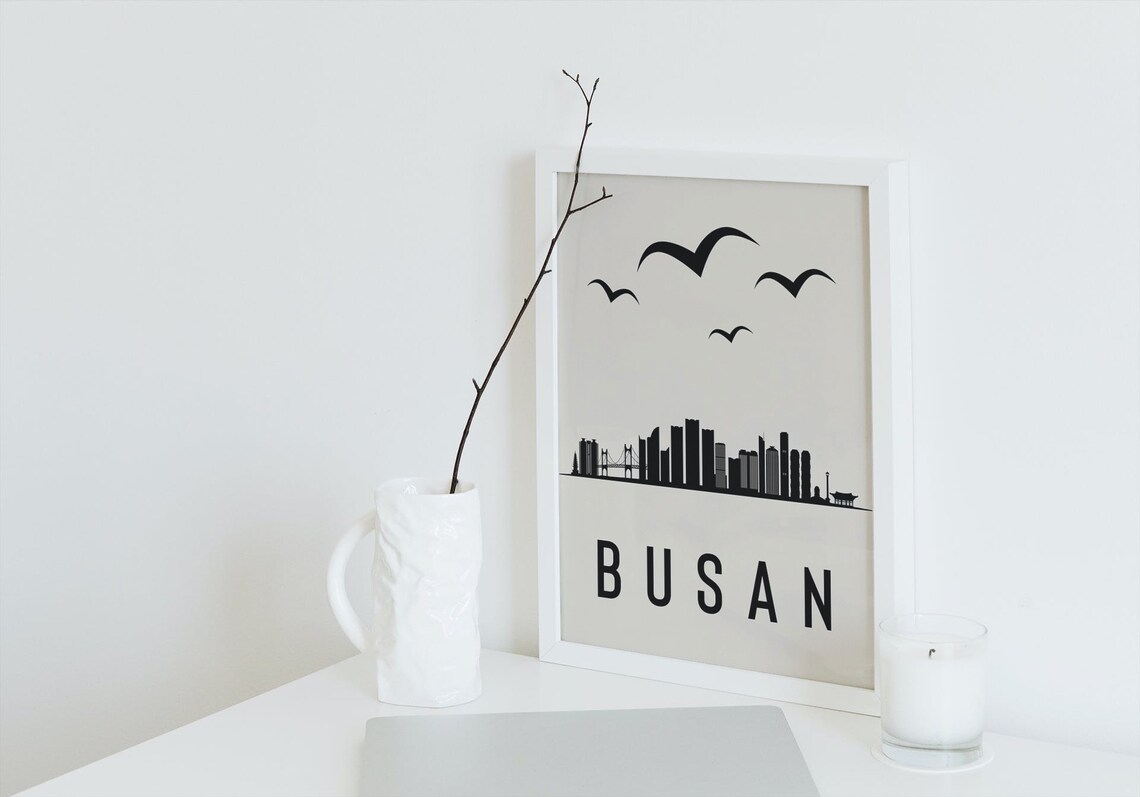 Set of 2 Printable Korean Poster Korea Poster Wall Decor | Etsy