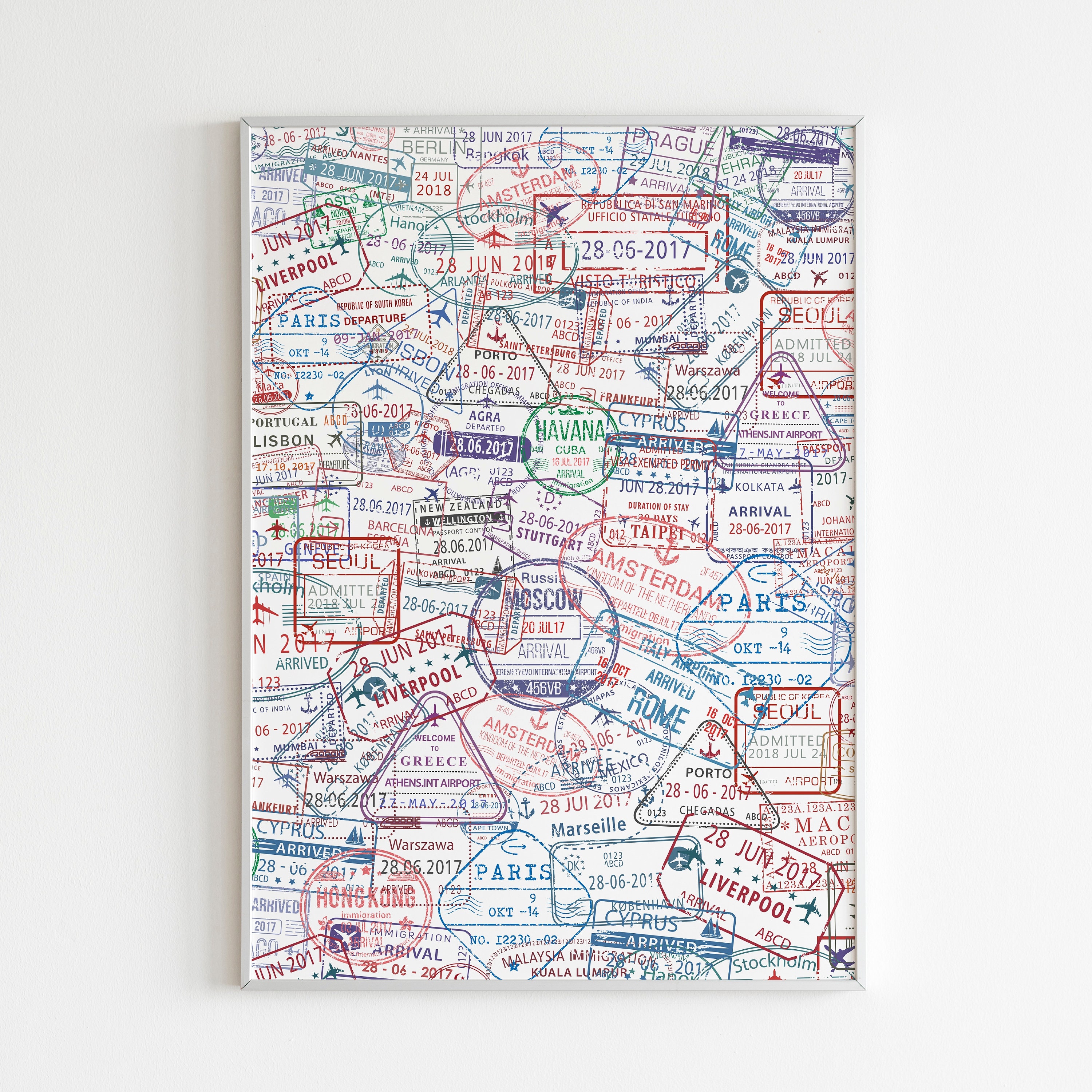 Wall Decor | Printable Stamps Poster | Stamps Art | Stamps Poster ...