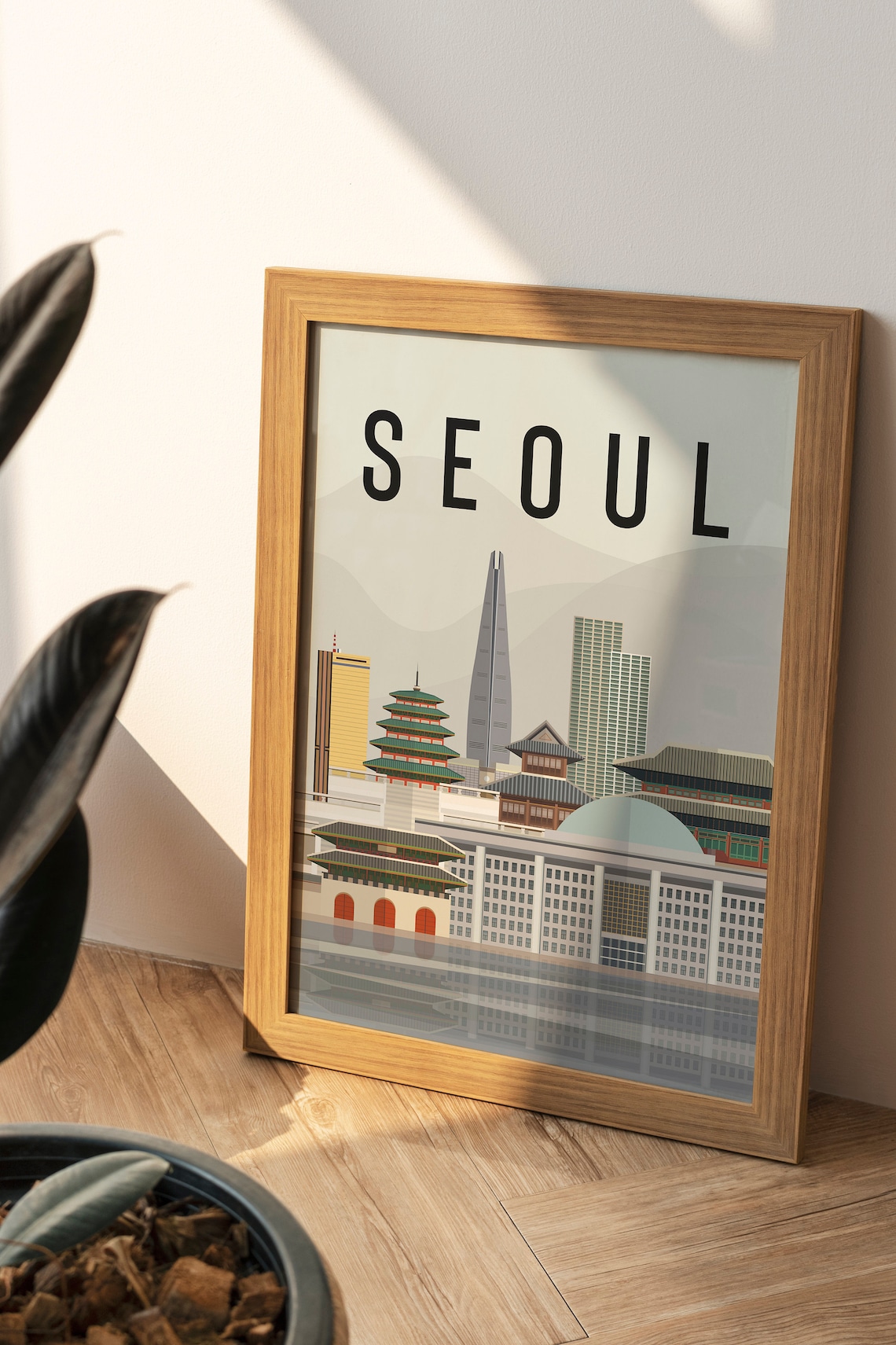 Printable Seoul Poster Korea Poster Korean Wall Art Home - Etsy