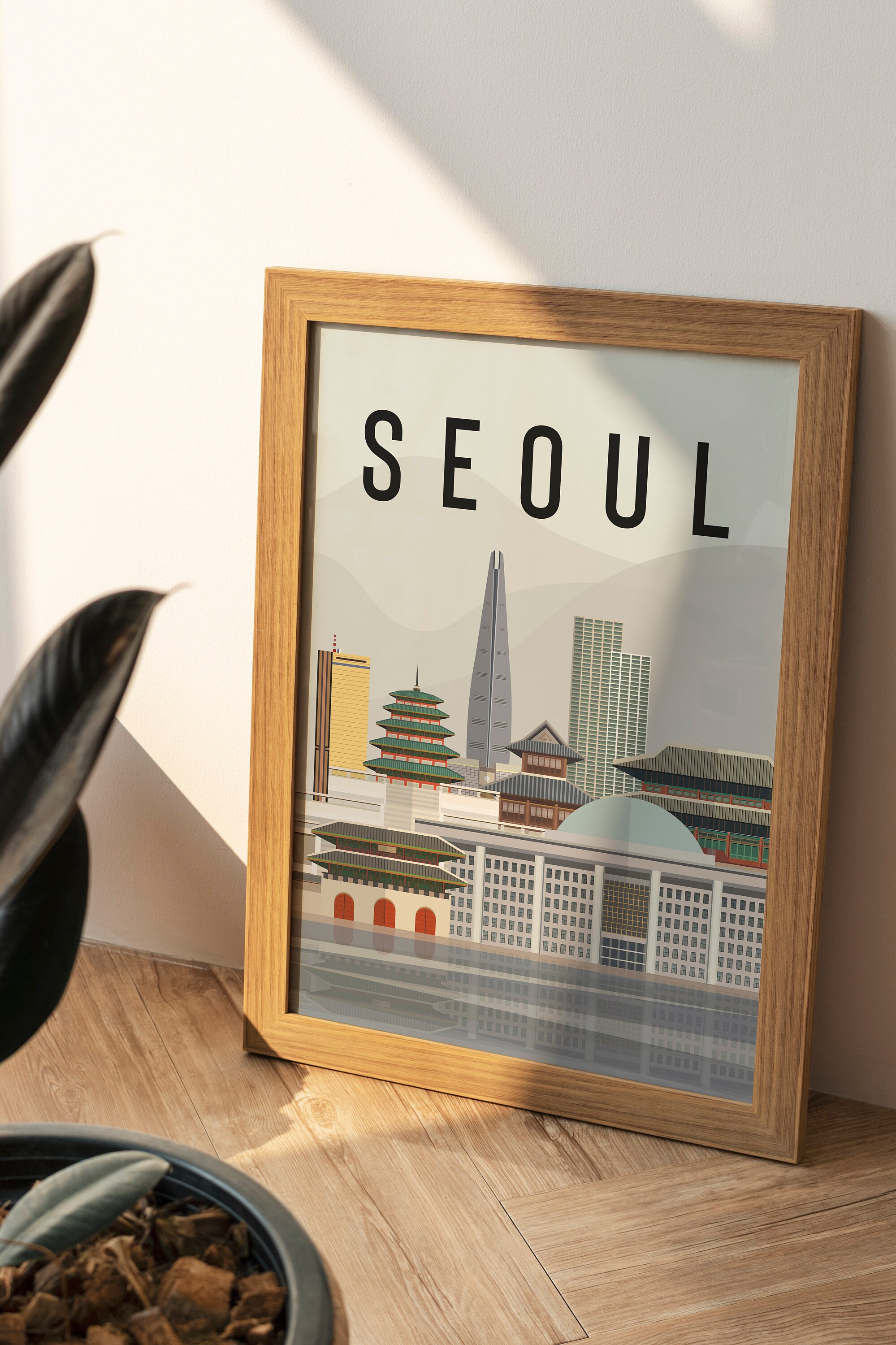 Printable Seoul Poster Korea Poster Korean Wall Art Home - Etsy