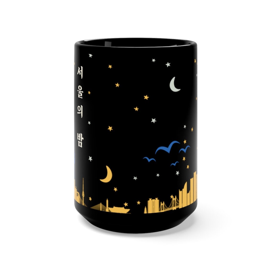 Korean Gifts Korean Mug 15 Oz Korean Art Mug Hangul Mug | Etsy