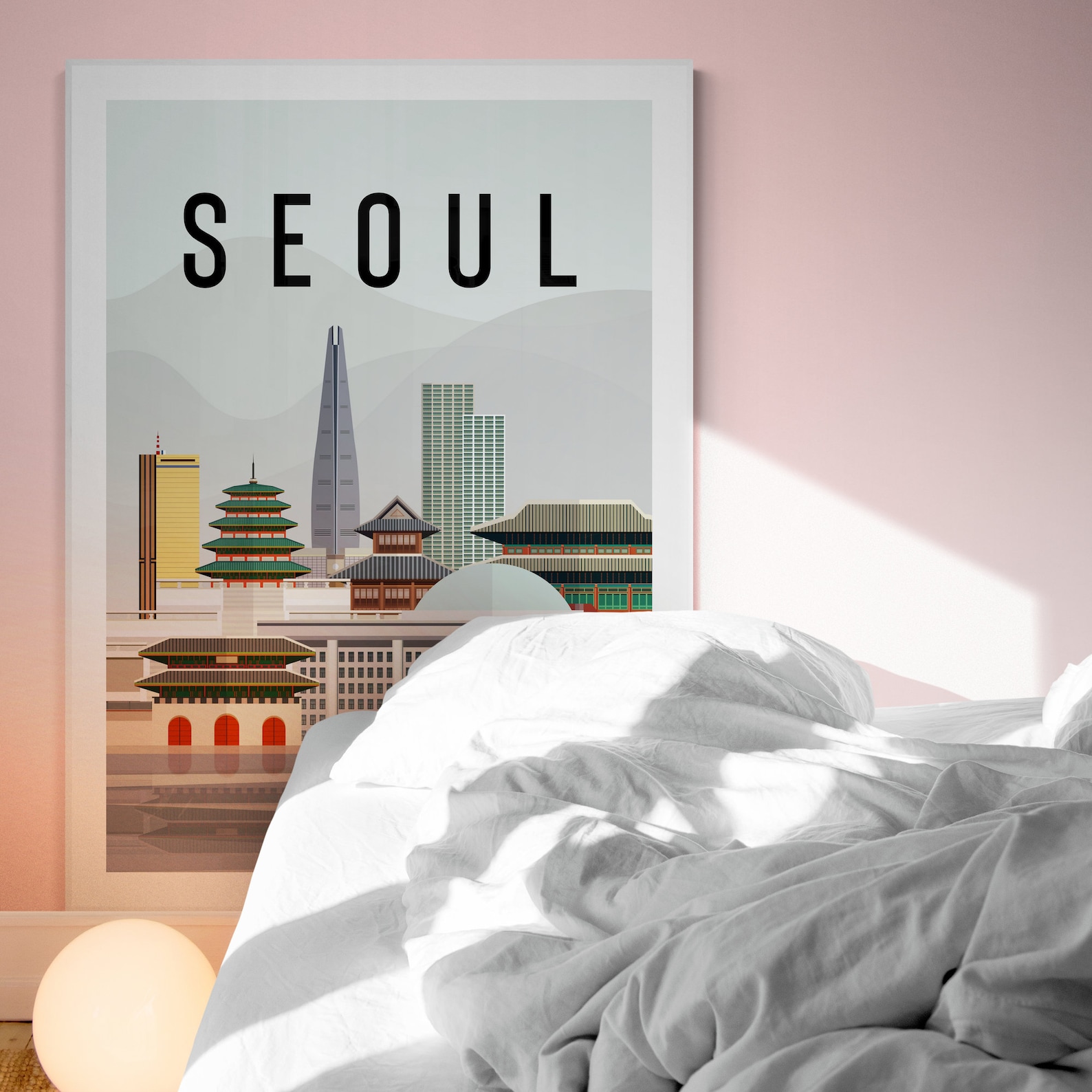 Printable Seoul Poster Korea Poster Korean Wall Art Home - Etsy