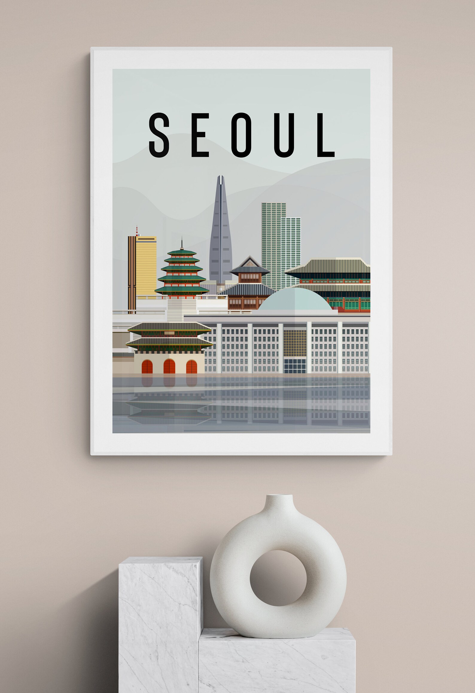 Printable Seoul Poster Korea Poster Korean Wall Art Home - Etsy