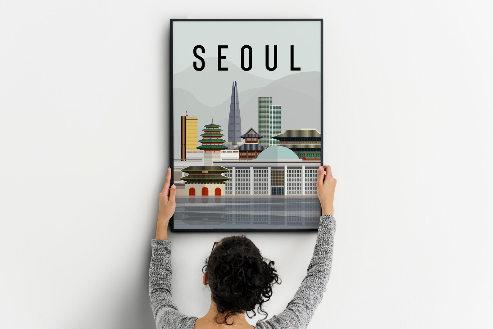 Printable Seoul Poster Korea Poster Korean Wall Art Home - Etsy