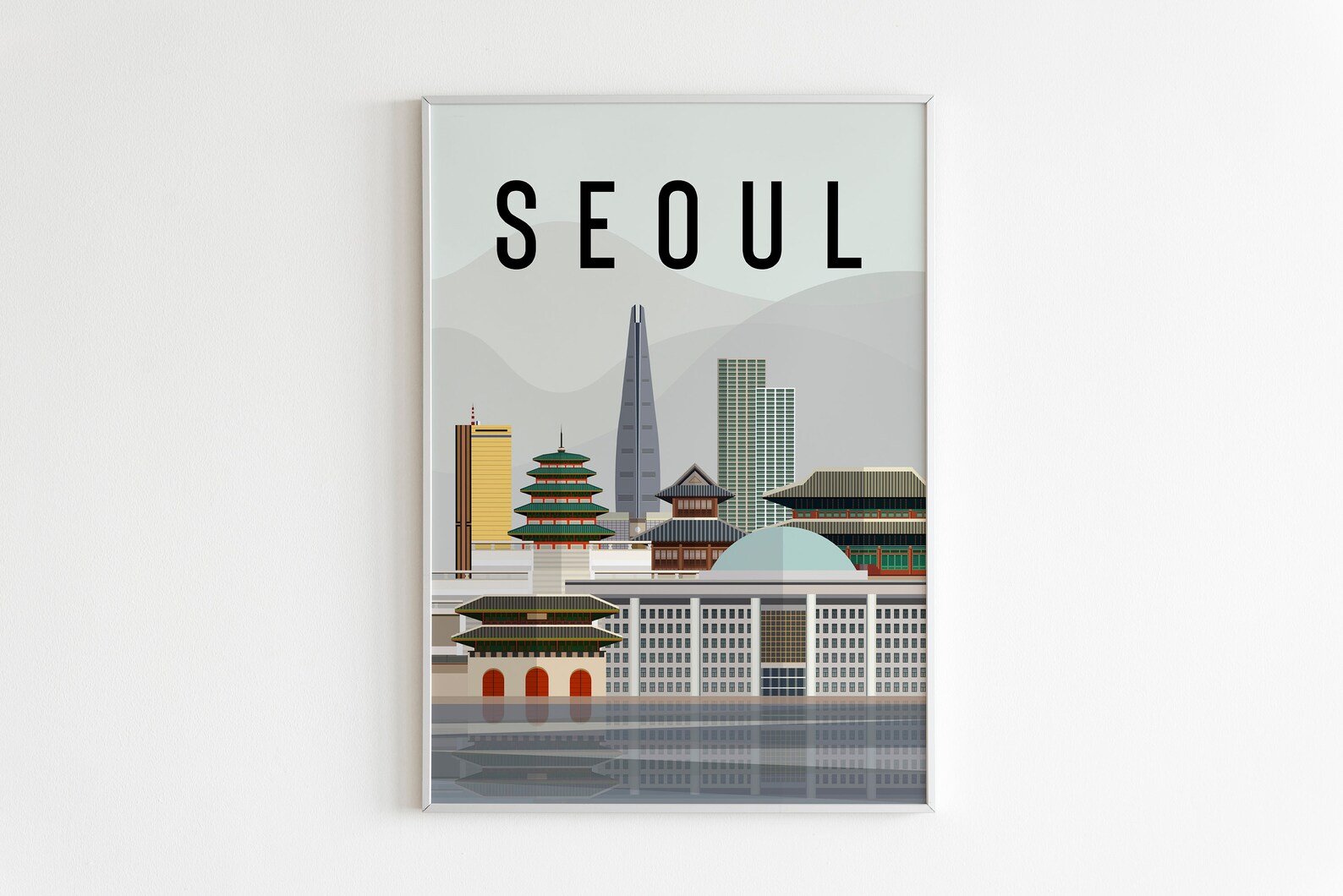 Printable Seoul Poster Korea Poster Korean Wall Art Home - Etsy
