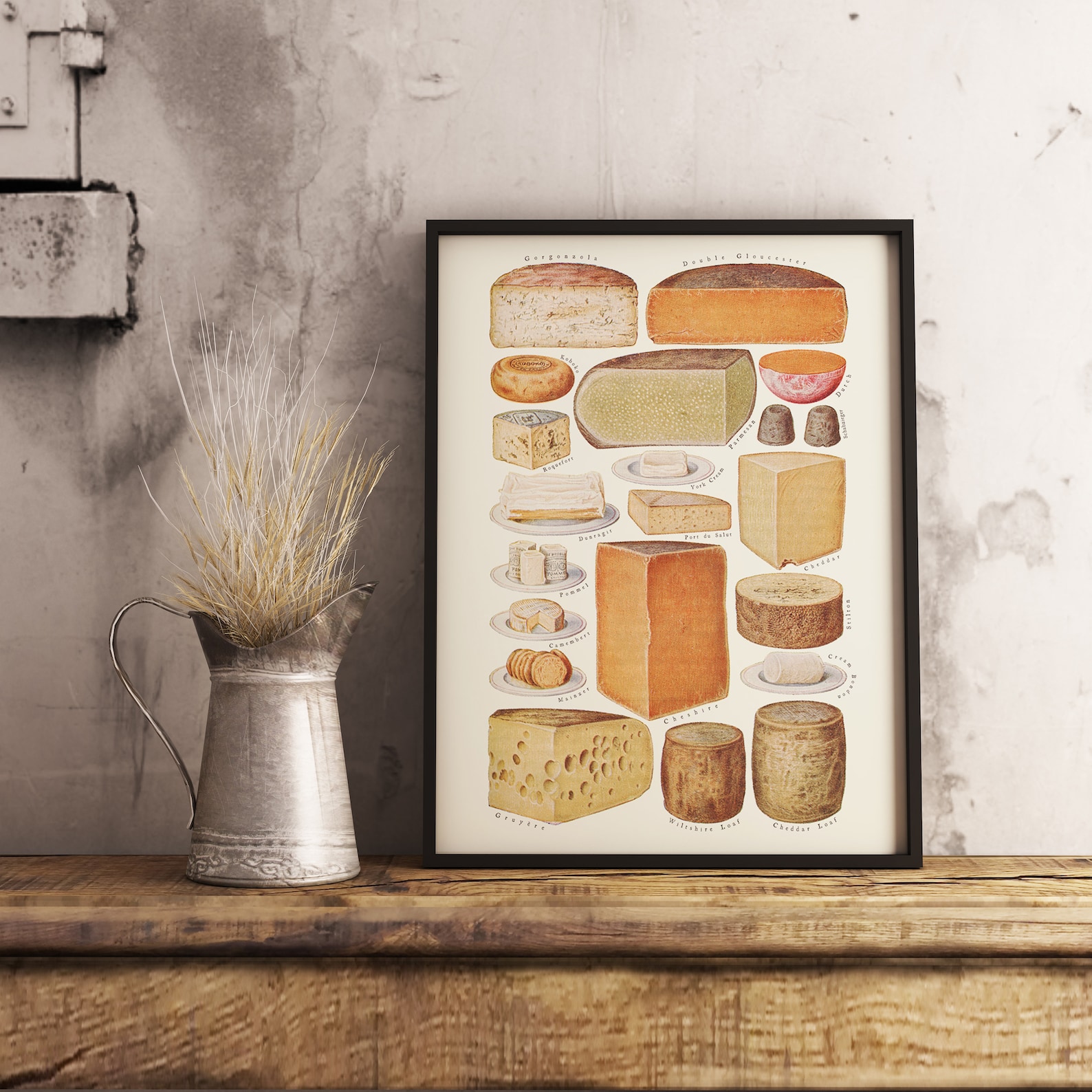 Printable Cheese Poster Cheese With Name Wall Decor Cheese - Etsy