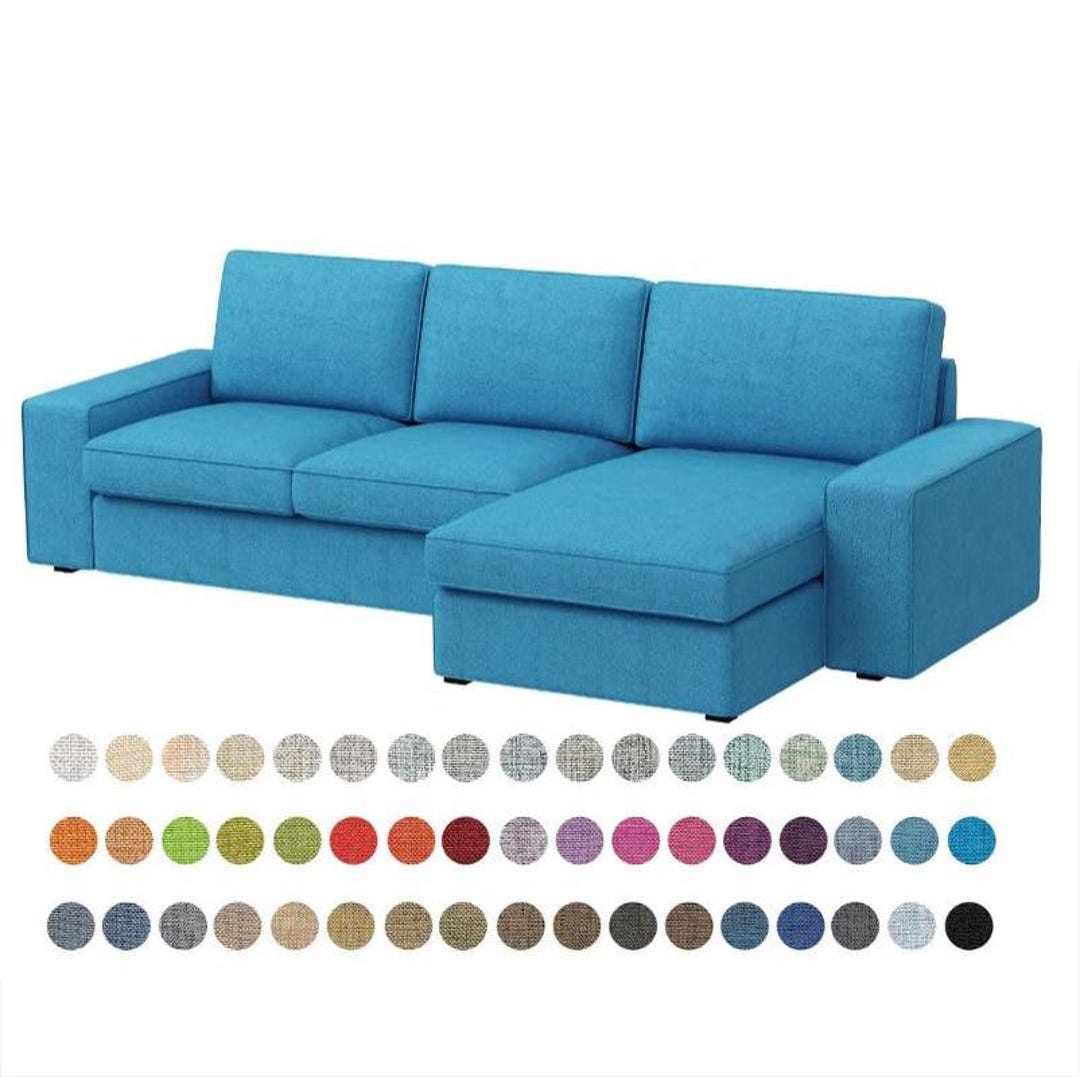 Kivik Cover, Kivik 3 Seat With Chaise Cover, Custom Cover to Fit Kivik ...