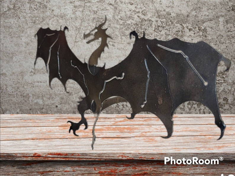 Small Metal Dragon Decor - Etsy