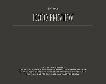 Logo Preview — Preview Any Logo Design With Your Business Name - Etsy