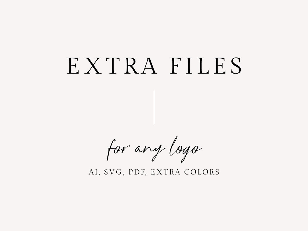 Extra Files Add on Premade Logo Text Logo Modern Logo Minimal Logo ...