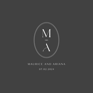 Premade Logo Design | Wedding Monogram | Wedding Couple Logo | Wedding ...