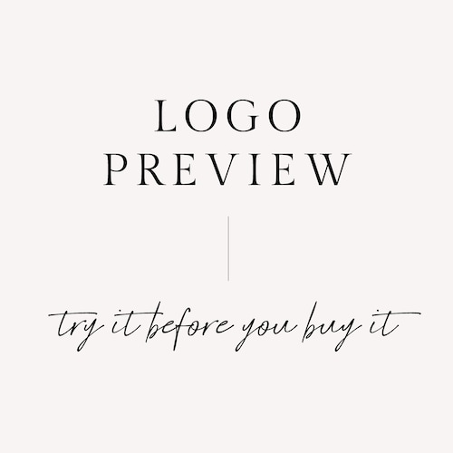 Logo Design Preview - Etsy